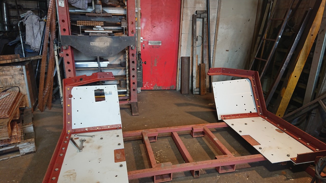 Cab restoration work commenced – Standard 76077